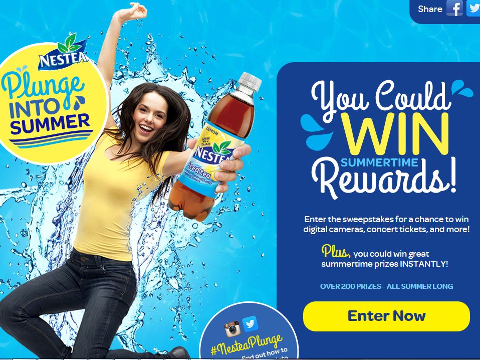 Nestea Plunge Into Summer Sweepstakes Nestea Plunge Into Summer Sweepstakes