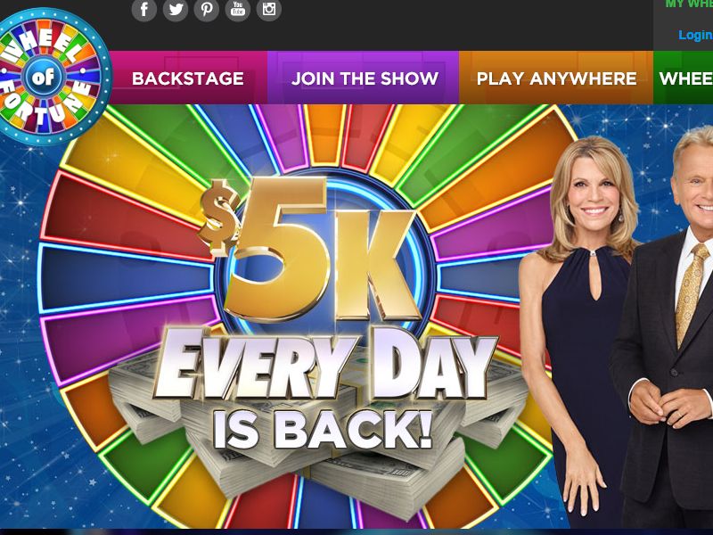 Wheel Watchers Club SPIN ID 5K Every Day Cash Giveaway XIV Sweepstakes