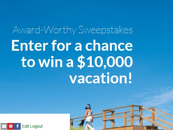 VRBO Award Worthy Sweepstakes