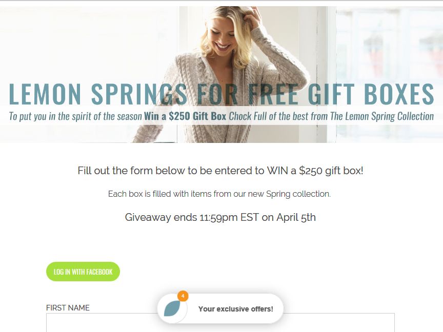 Win a $250 Lemon Spring Collection Gift Box