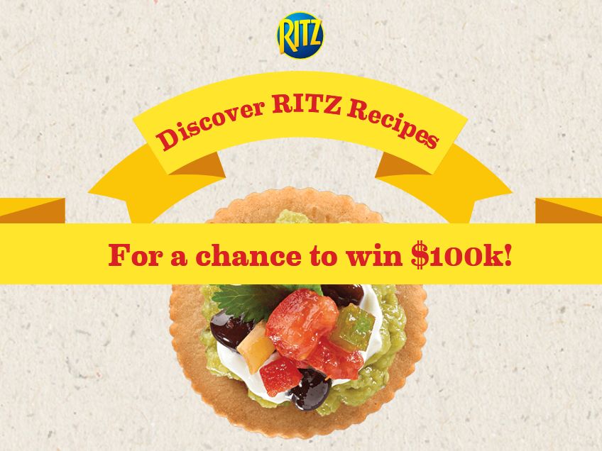 Win $100,000 Cash from Ritz Crackers!