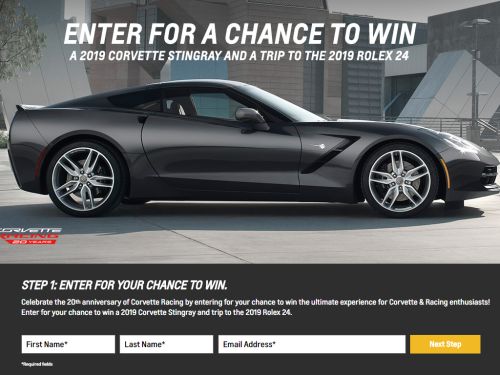 20th Anniversary of Corvette Racing Sweepstakes