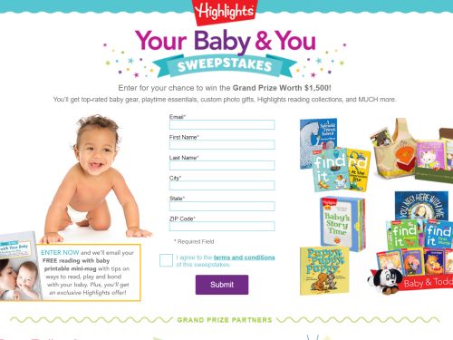 Highlights Your Baby & You Sweepstakes
