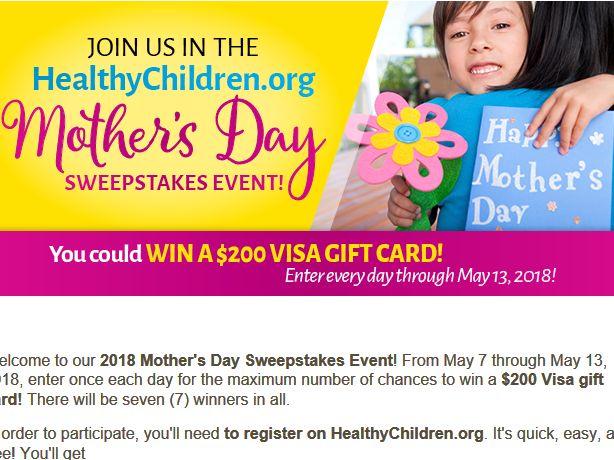 Win a $200 Visa Gift Card