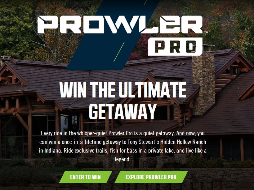 Textron Off Road Prowler Pro Ultimate Getaway Sweepstakes