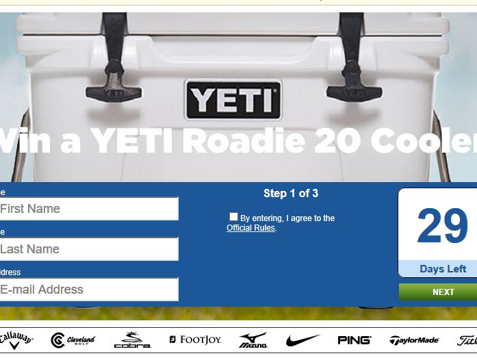 GlobalGolf.com Yeti Contest