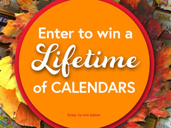 Calendars.com's Lifetime of Calendars Sweepstakes