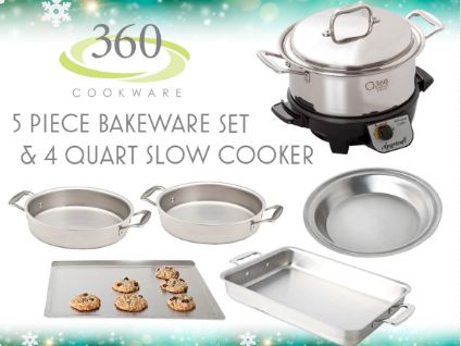 Win a 360 Cookware 5 Piece Bakeware Set