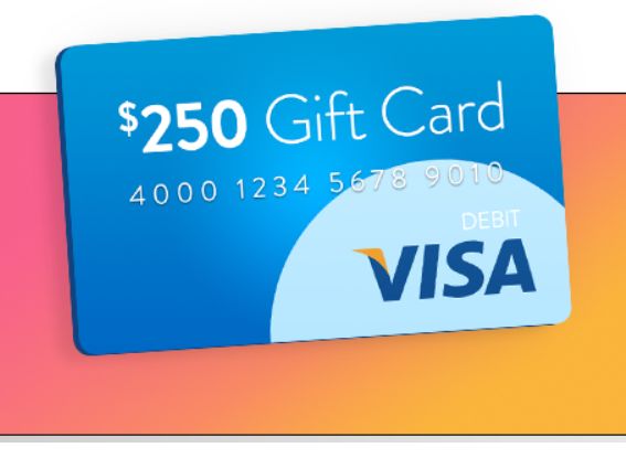 $250 Visa Gift Card 2022