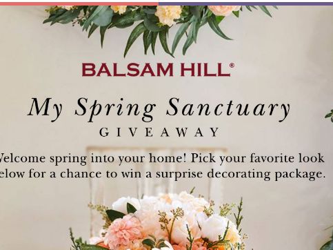 Balsam Hill My Spring Sanctuary Giveaway