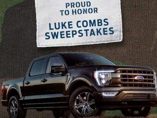 Ford Luke Combs Proud To Honor Sweepstakes