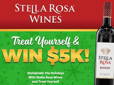 Stella Rosa Holiday Shopping Spree Sweepstakes (Limited States)