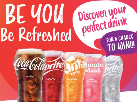 Coca-Cola Freestyle Be You Be Refreshed Instant Win