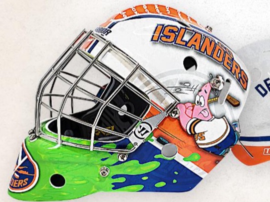 New York Islanders Custom Nickelodeon Goalie Mask Sweepstakes