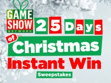 Game Show Network 25 Days of Christmas Instant Win Sweepstakes