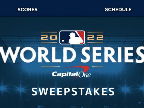 Capital One's World Series Sweepstakes (Capital One Cardholders)