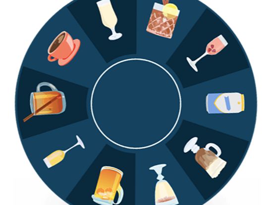Food & Wine Cocktail Spinner & Sweepstakes