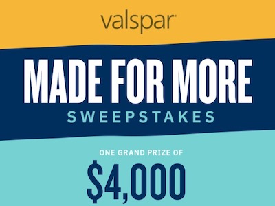 HGTV & Valspar Made For More Sweepstakes