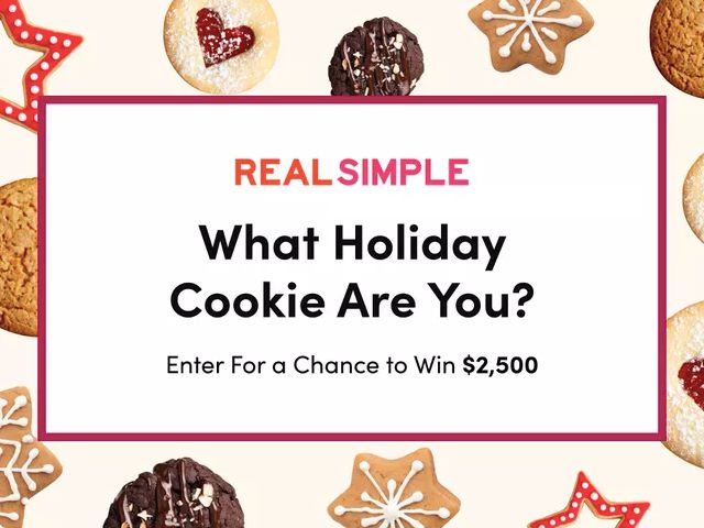 Real Simple Holiday Cookie Quiz Sweepstakes