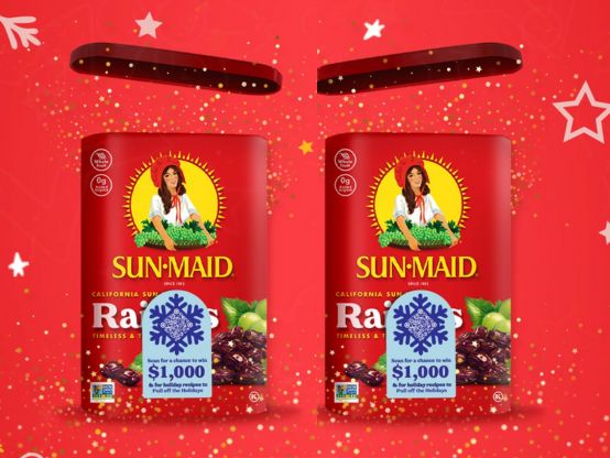 Sun-Maid Pull off the Holidays Sweepstakes (Email / Purchase)