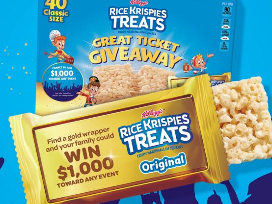 Kellogg’s Rice Krispies Treats Great Ticket Giveaway (Purchase / Mail-In)