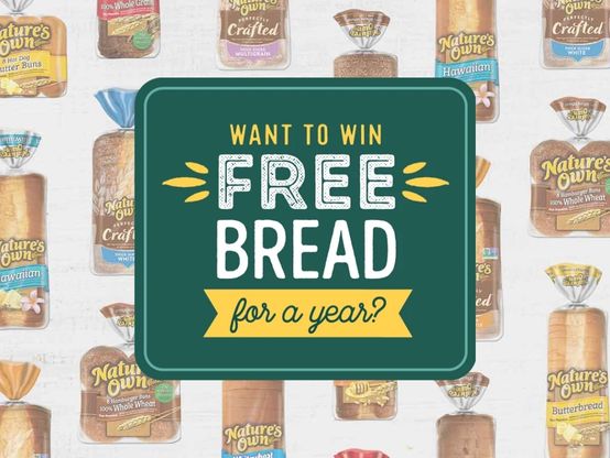 Nature’s Own Free Bread For A Year Giveaway