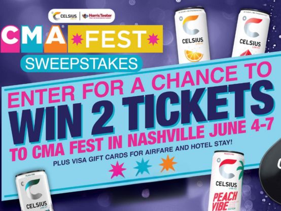 Harris Teeter Celsius CMA Fest Sweepstakes - Limited States