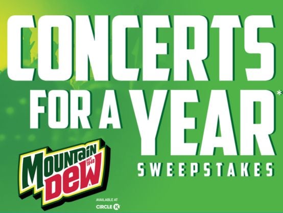 Mountain Dew Concerts For A Year Sweepstakes - NC, SC, VA only